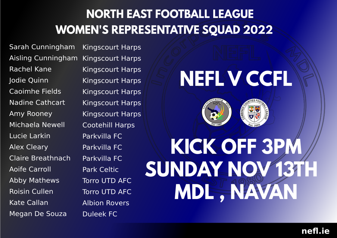 NEFL Womens Squad For Opening Match - NEFL.ie